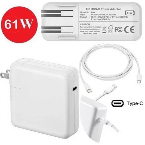 Laptop Adapter For Apple 61w C Type Warranty 6 Months Warranty At Rs 3299 Piece In Mumbai