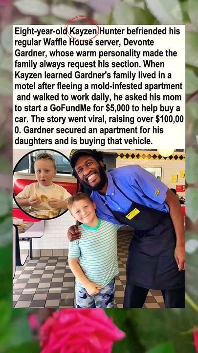 Eight Year Old Kayzen Hunter Befriended His Regular Waffle House Server