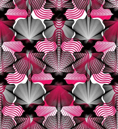 Premium Vector Continuous Vector Pattern With Graphic Lines