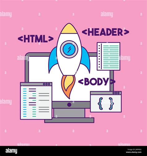 Develop Computer Codes Stock Vector Image And Art Alamy