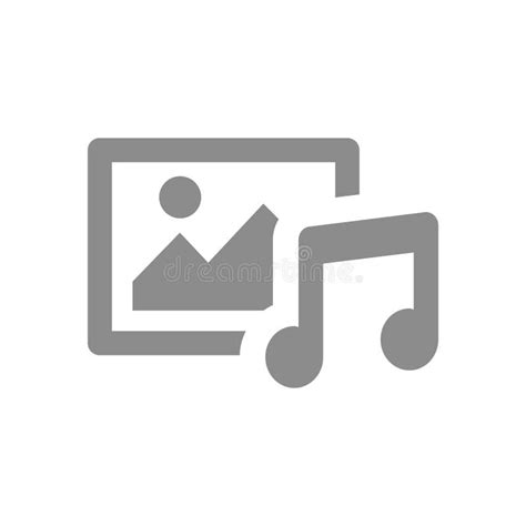 Multimedia File Vector Icon Stock Vector Illustration Of File Frame