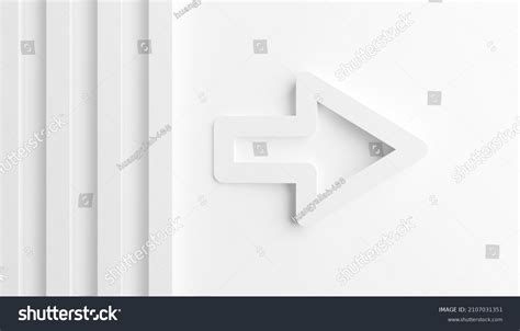 White Arrow Icons 4 Square Shapes Stock Illustration 2107031351 Shutterstock