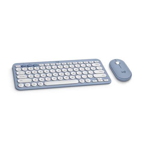 Logitech Pebble 2 Wireless Keyboard And Optical Mouse Combo Tonal Blue 920 012202 Image 1
