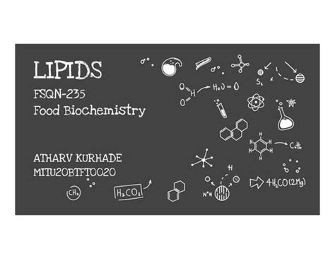 Lipids Structure And Functions Ppt