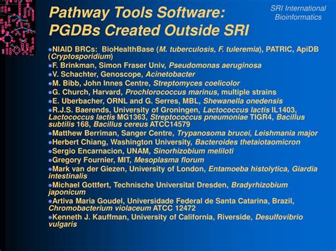 Ppt Overview Of Pathway Tools Tutorial On Biocyc Databases