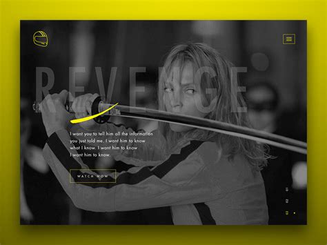 Ttumblr Inspired Web Designer Kill Bill Concept By