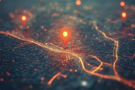 Map App Interface Minimalistic Design Of Digital Map Interface With