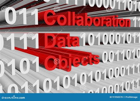 Collaboration Data Objects Stock Illustration Illustration Of Server
