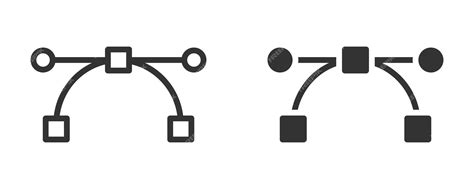 Premium Vector Bezier Curves Icon Vector Illustration