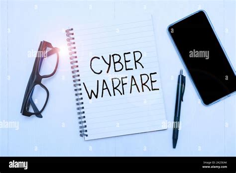 Inspiration Showing Sign Cyber Warfare Business Idea Virtual War Hackers System Attacks Digital