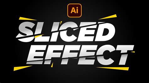 How To Create A Sliced Text Design In Adobe Illustrator Step By Step