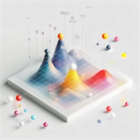 33 3d Model Of An Aibased Market Segmentation Tool On A White