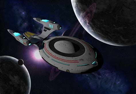 Uss Hyperion Space Flyby By Scifi Shipyards On Deviantart