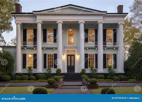 3 Rectangular Windows With Small Arch Windows Above Book Shelves Are