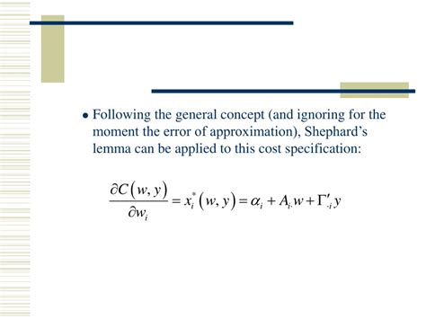 Ppt Cost Functions And The Estimation Of Flexible Functional Forms Powerpoint Presentation