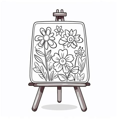 Premium Ai Image Flip Chart Cute Flat Design Hand Drawn Cute Coloring