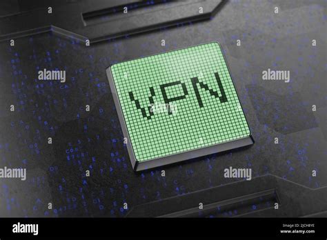 Virtual Private Network On A Monochrome Screen The Inscription Vpn The Concept Of A Secure
