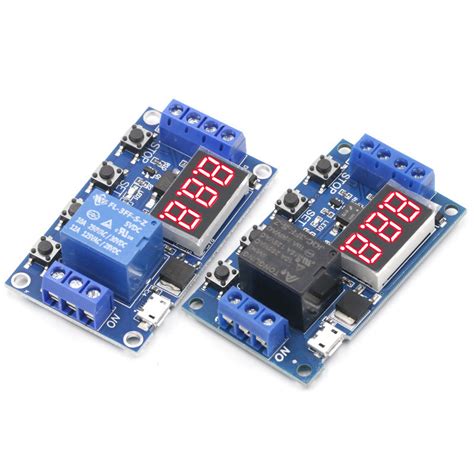 1 Way Relay Module Digital Display Trigger Cycle Timing Dc 6 30v With