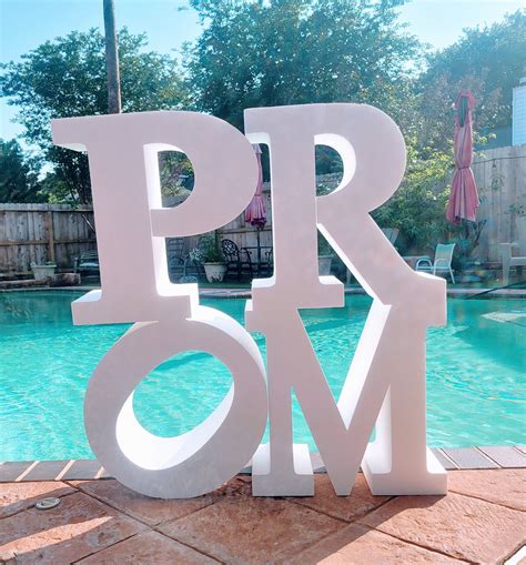 Large Famous Prom Custom Made Symbol Free Standing Made From Foam