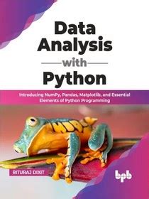 خرید و قیمت دانلود کتاب Data Analysis with Python Introducing NumPy Pandas Matplotlib and