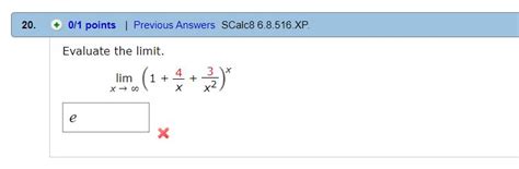 solved 23 0 1 points previous answers scalc8 7 1 061 use