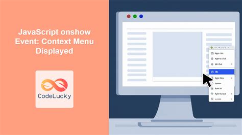 Javascript Oncontextmenu Event Context Menu Open Codelucky