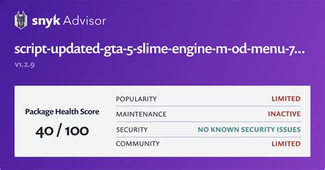 Script Updated Gta 5 Slime Engine M Od Menu 7mfb8x Npm Package Snyk