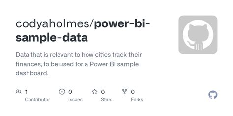 GitHub Codyaholmes Power Bi Sample Data Data That Is Relevant To How Cities Track Their