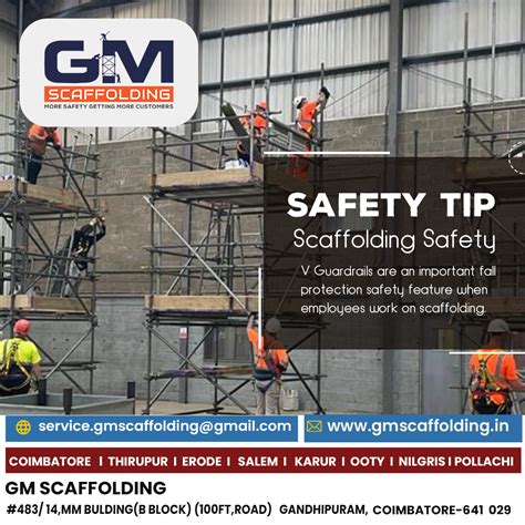 Gm Scaffolding V Guardrails Play A Crucial Role In Ensuring Fall Protection On Scaffolding