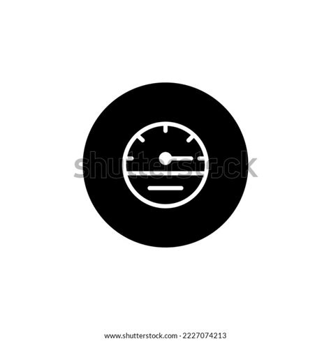 Tachometer Speedometer Indicator Icon Performance Measurement Stock Vector Royalty Free