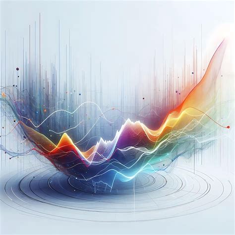 Abstract Digital Technology Data Visualization Background Premium Ai Generated Image