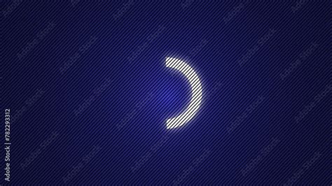 Loading Animation Numerical Counting From 0 To 100 Circular Progress Bar With Bright Neon