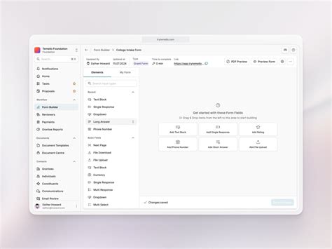 Form Builder Form Builder Web App Design Document Templates