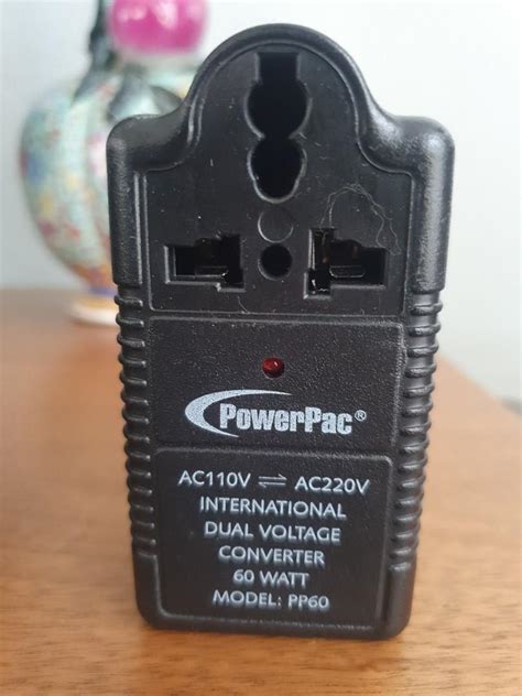 Dual Voltage Converter 60 Watts Powerpac TV Home Appliances Electrical Adaptors Sockets