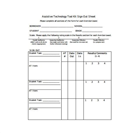 Sign Out Sheet Templates In Word Google Docs MS Word Pages PDF Documents Download