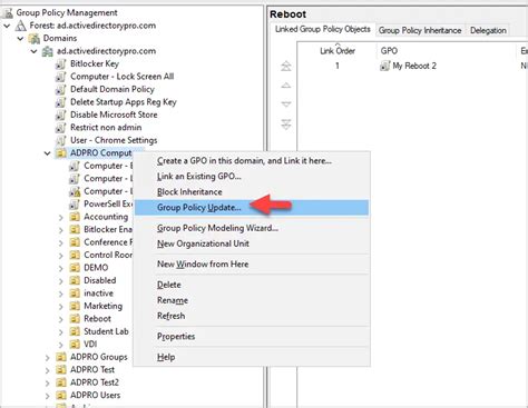 gpupdate command how to update group policy settings active