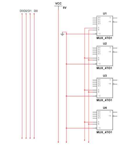 Solved 5 Draw Connections To Four 4 Bit Mux To Perform