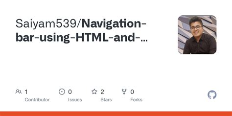 GitHub Saiyam539 Navigation Bar Using HTML And CSS