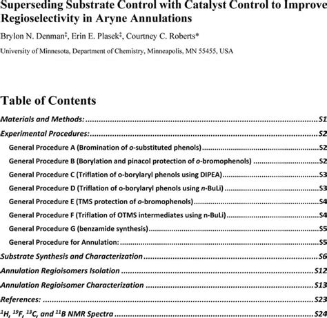 Superseding Substrate Control With Catalyst Control To Improve Regioselectivity In Aryne