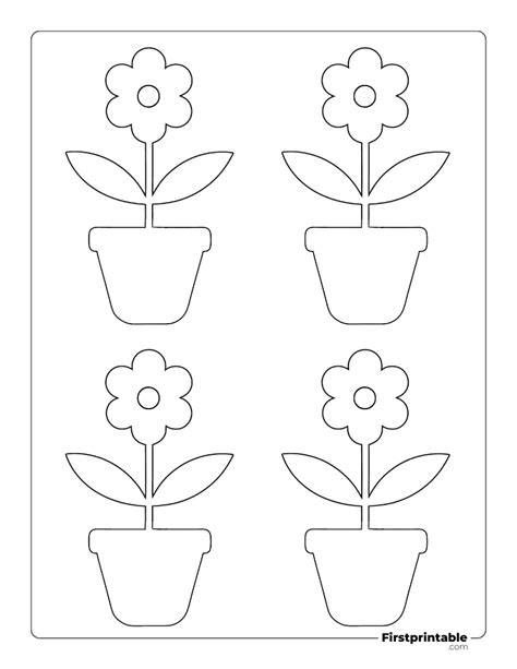 Elegant Flower In Pot Template Perfect For Home Decor And Ting
