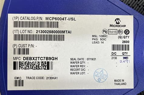 Microchip Mcp6004 I Sl Smd Ic For Electronics At ₹ 36 00 Piece In Mumbai