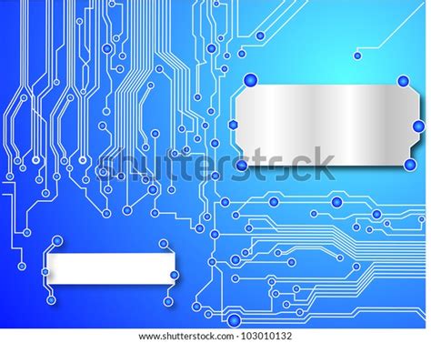 Circuit Board Cpu Vector Illustration Stock Vector Royalty Free 103010132 Shutterstock