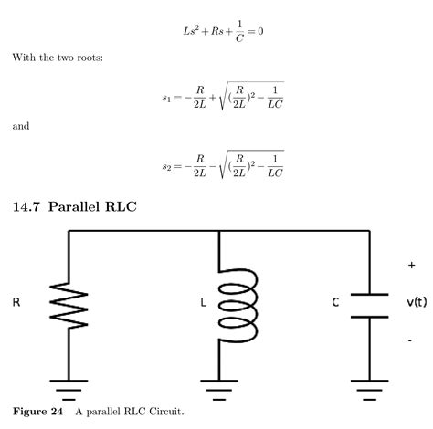 The Differential Equation To A Parallel Rlc Circuit With A