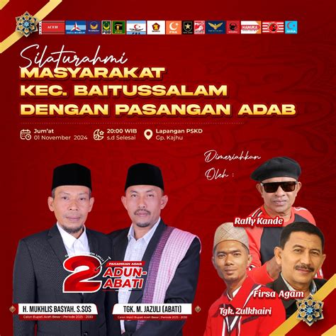 Artis Aceh Ternama Rafly Dan Firsa Agam Meriahkan Acara Silaturahmi