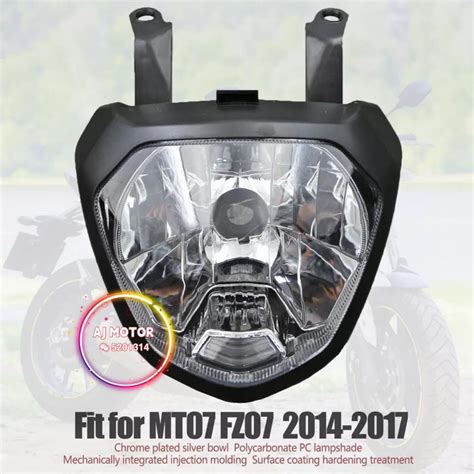Yamaha Mt07 V1 2014 Headlight Head Lamp Assy Light Guard Lampu Depan