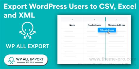 Wp All Export User Export Pro Add On Wp Plugin Themepro