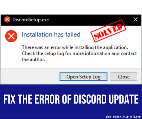 How To Fix Discord Update In 2021 Windowspcsecrets