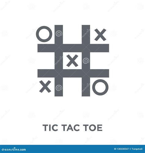 Tic Tac Toe Icon From Entertainment Collection Stock Vector Illustration Of Flat Isolated