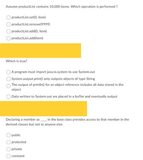 Solved Assume Productlist Contains 10000 Items Which