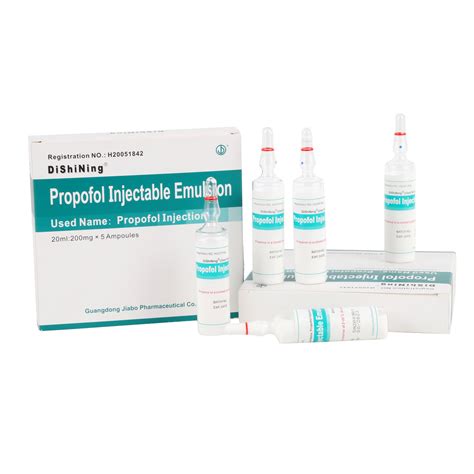 Propofol Injectable Emulsion 10ml20ml Cphi Online